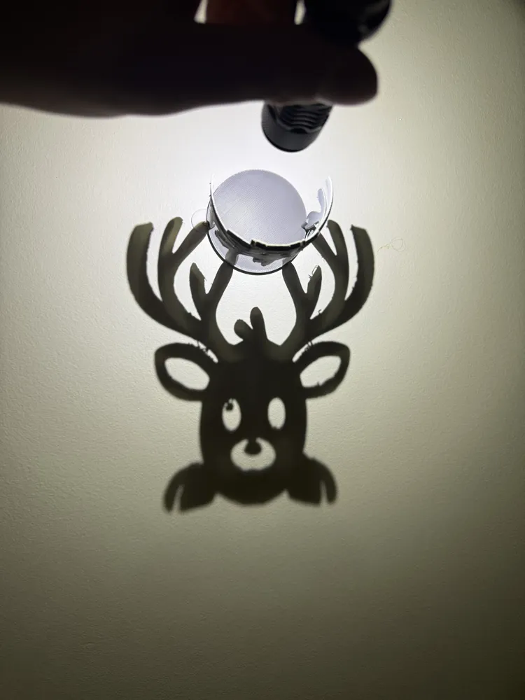 Anamorphic Reindeer Shadow Sculpture Christmas - Free 3D Print Model ...