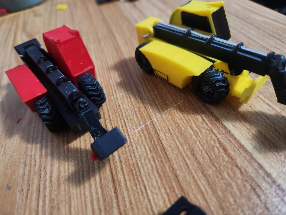 1/64 scale telehandler (cab and engine) by croigi MakerWorld: Download ...