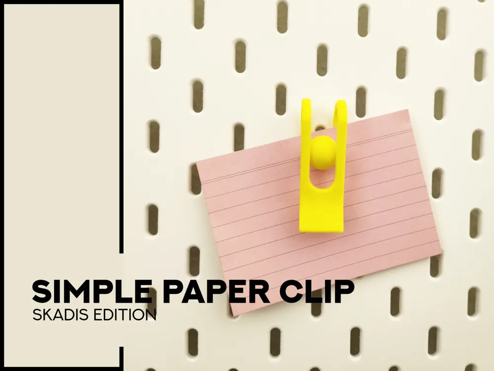 simple paper clip - skadis edition by NextLayerLines - MakerWorld