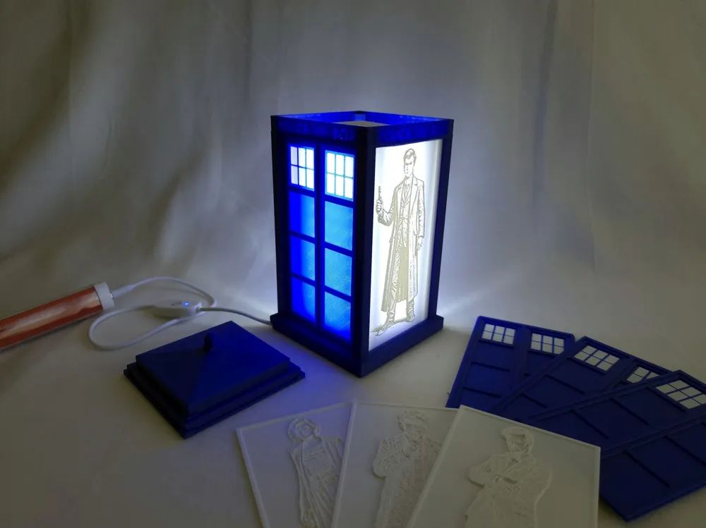Dr. Who Lithophane for Tardis Lamp No. 2 by DocLexMakerWorld: Download ...