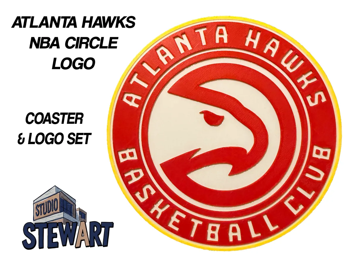 Atlanta Hawks NBA LOGO - PORTA-COPOS/SINAL DE ESCRITÓRIO - Modelo ...