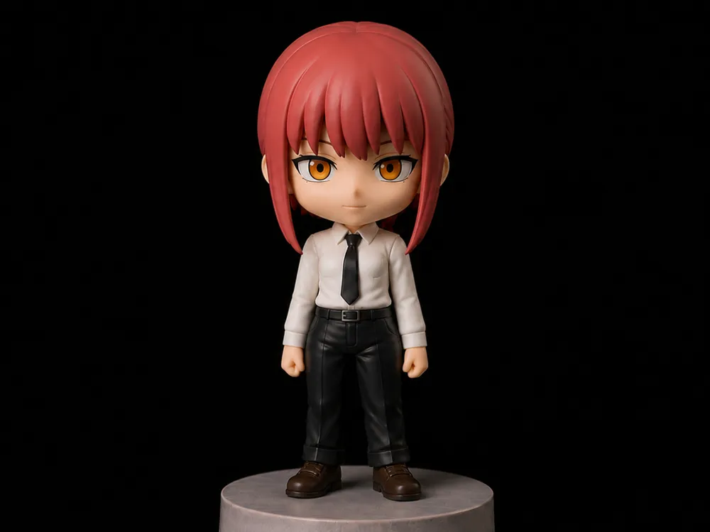 Makima Chainsaw Man chibi - Free 3D Print Model - MakerWorld