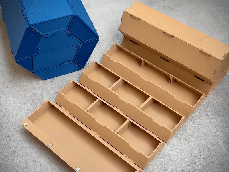Roll Up Storage box | Organizer - Free 3D Print Model - MakerWorld