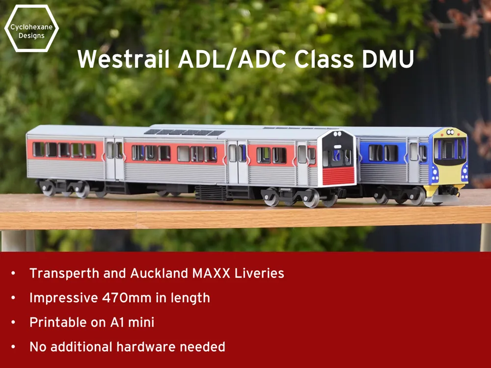 ADL/ADC Class DMU Train (Perth and Auckland) by Cyclohexane Designs ...