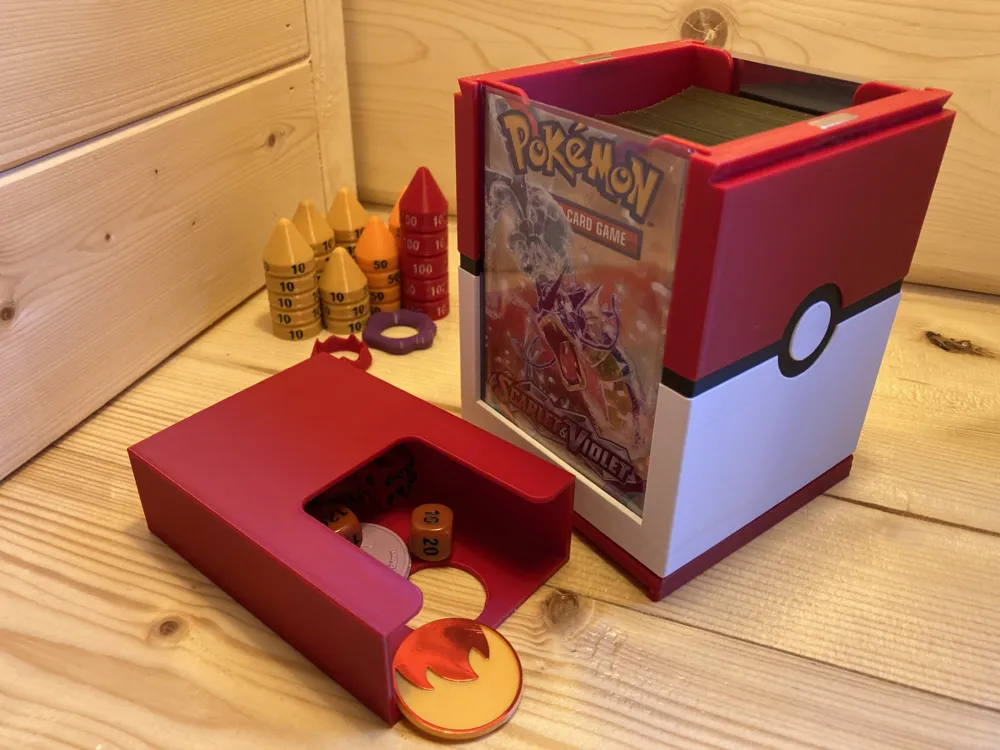 Pokémon Deck Box Pokéball Style and Stackable by warrell72 - MakerWorld