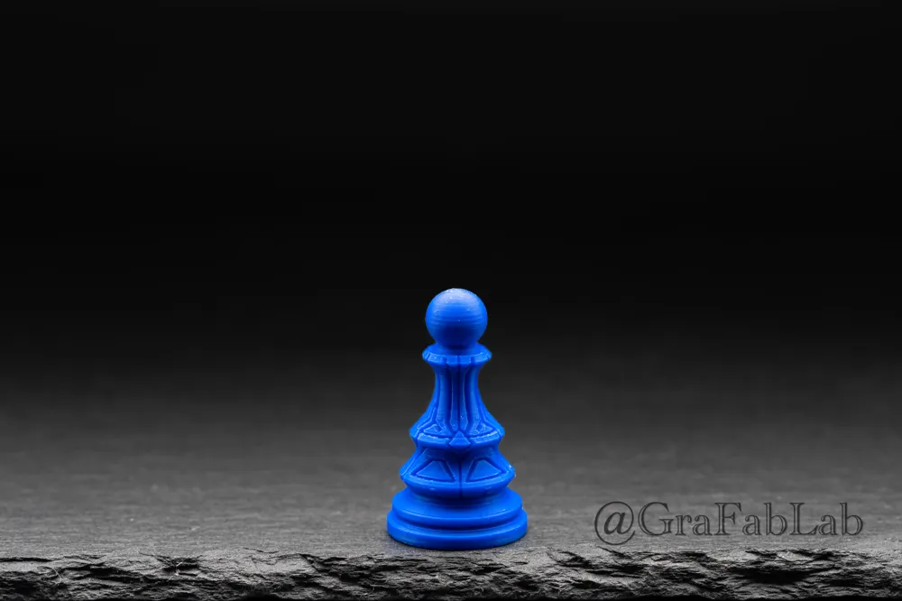 Cyber "Pawn" - chess piece by GraFabLab MakerWorld: Download Free 3D Models