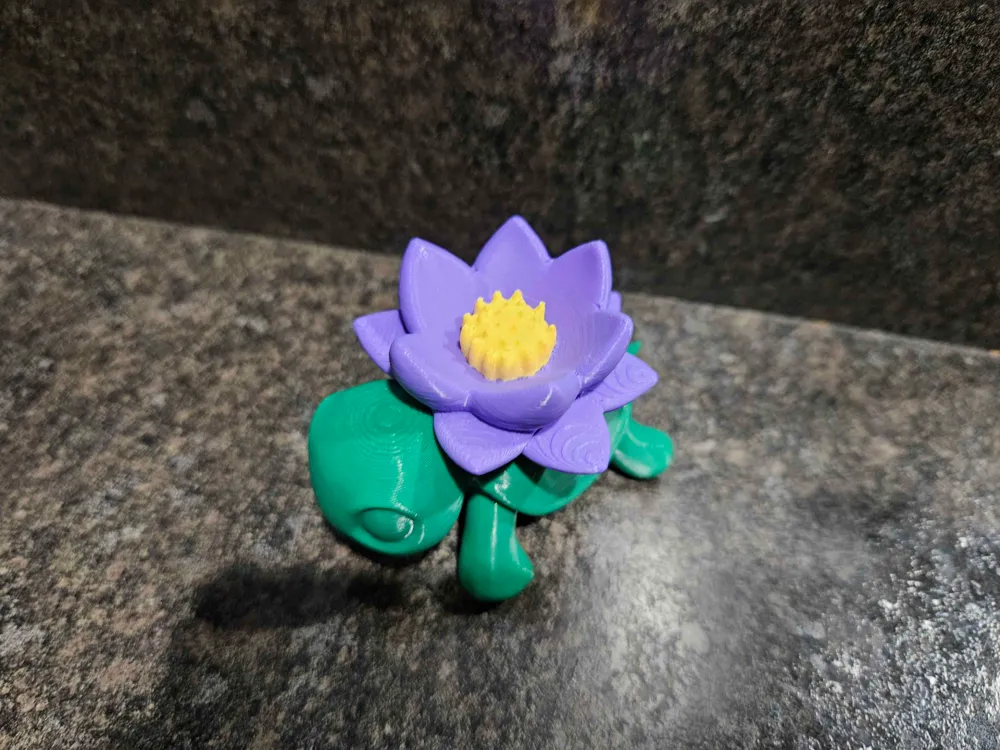 Flower Turtle - Free 3D Print Model - MakerWorld