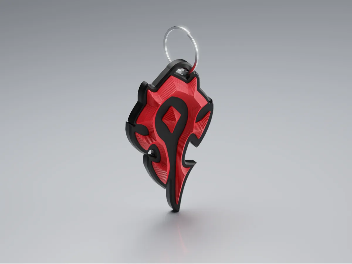 World of Warcraft Horde Orcs Spiked Keychain by CREALAB MakerWorld ...