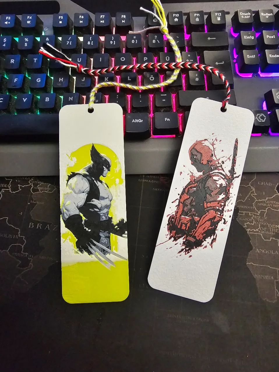 Deadpool/Wolverine Bookmark Collection - Hueforge by Think3D - MakerWorld