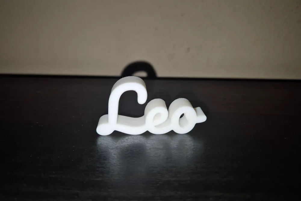 Leo Name Sign Display Decor by GabT MakerWorld: Download Free 3D Models