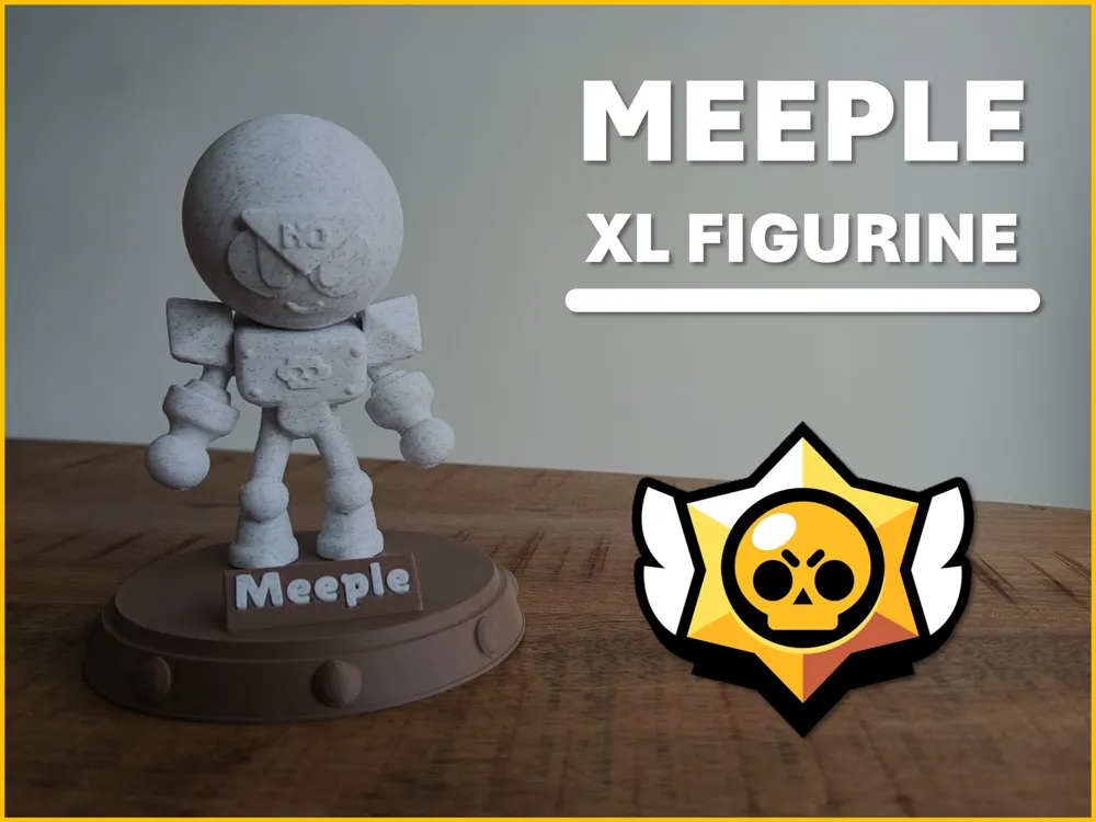 Meeple | XL Brawl Stars Figurine (NO AMS) - Free 3D Print Model ...