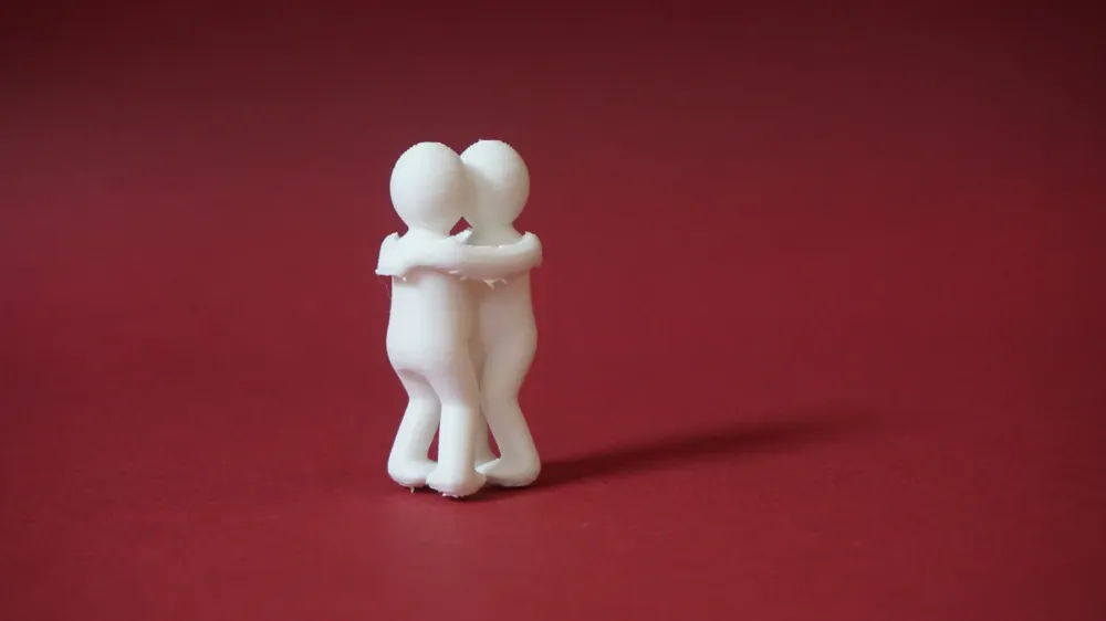 Cute stickman couple hugging by WunderWerk MakerWorld: Download Free 3D ...