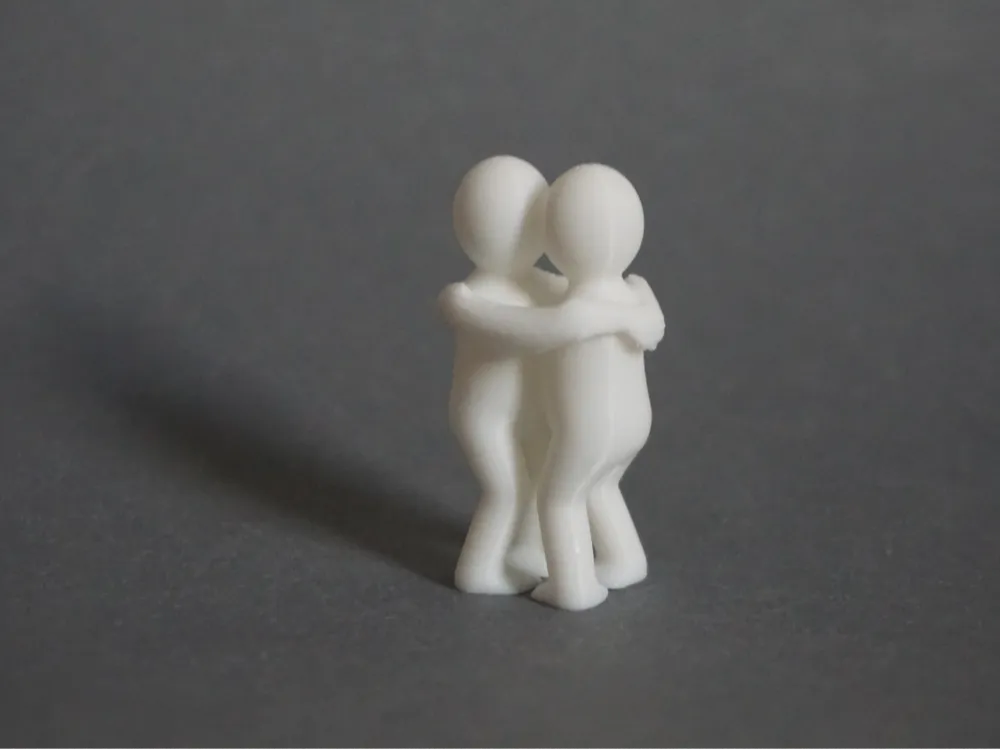 Cute stickman couple hugging by WunderWerk - MakerWorld