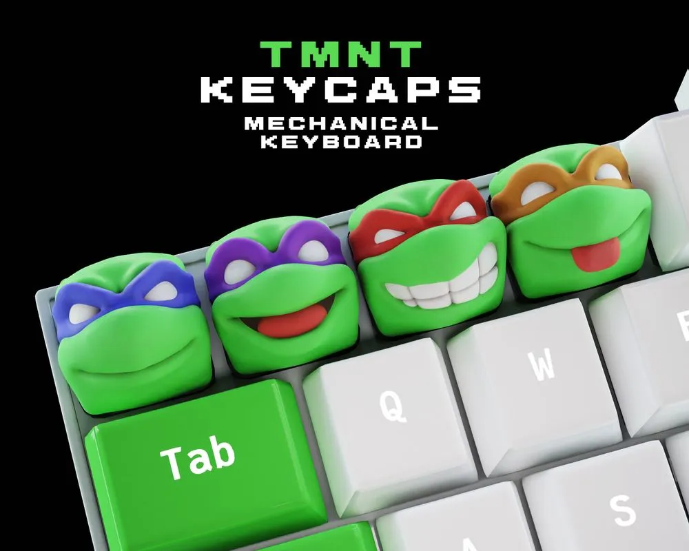 Teenage Mutant Ninja Turtles Keycaps by 破败王 - MakerWorld