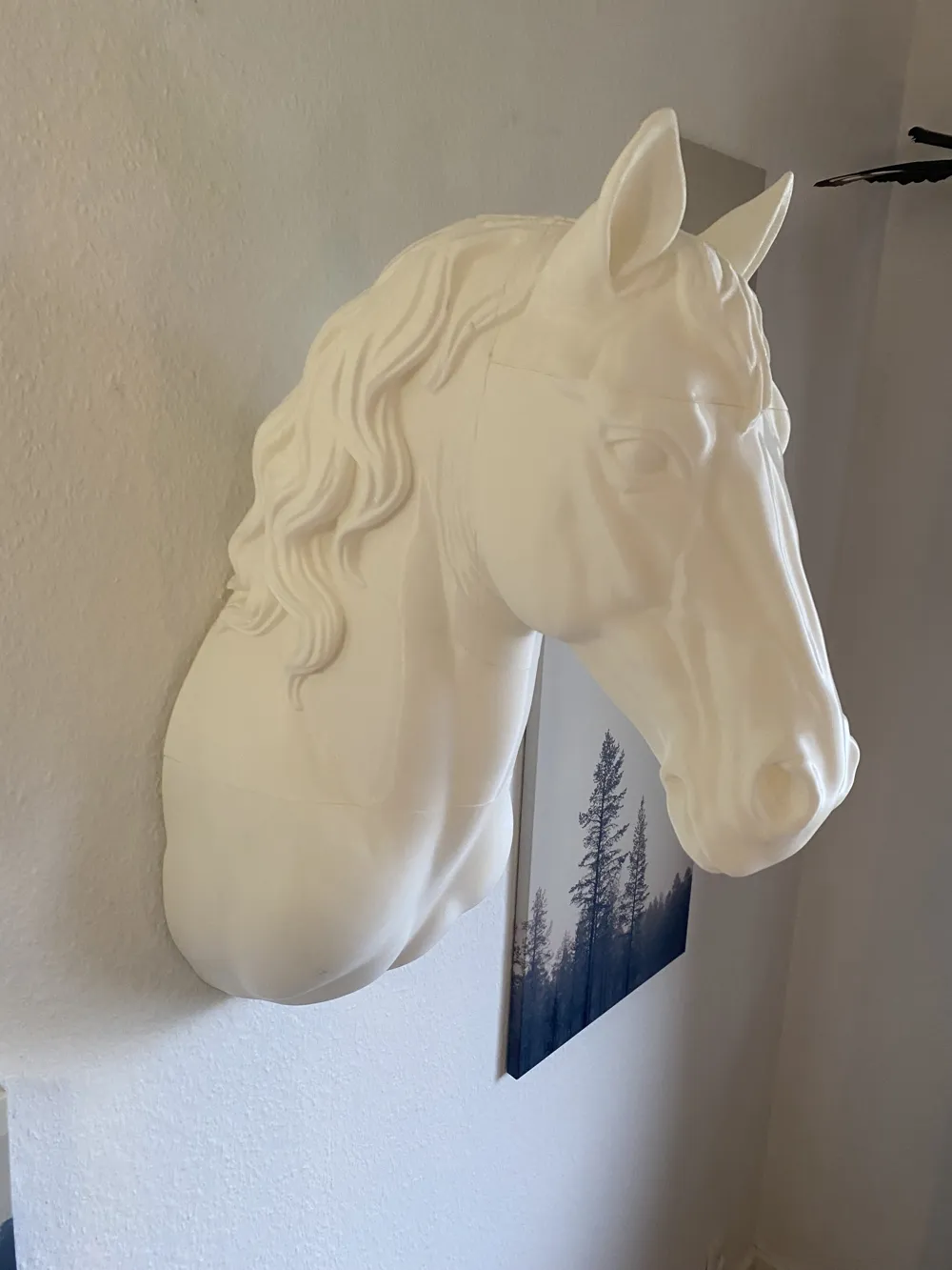 Majestic Horse Head Wall Mount Sculpture - Free 3D Print Model - MakerWorld