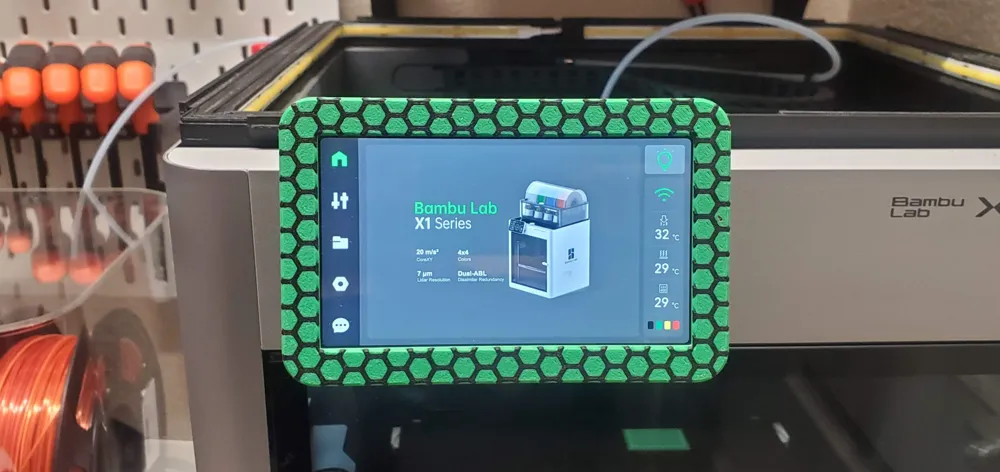 X1C Faceplate (Hexagon) Remixed by Roland Deschain - MakerWorld