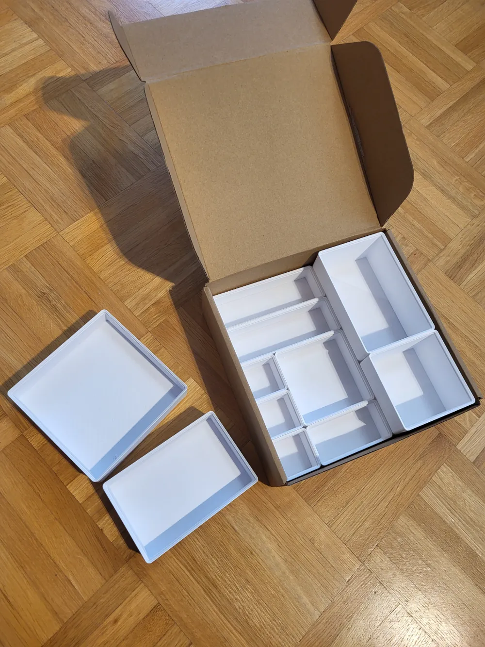 Modular trays for filament box - gridfinity style Remixed by MiBoPrint MakerWorld: Download Free ...