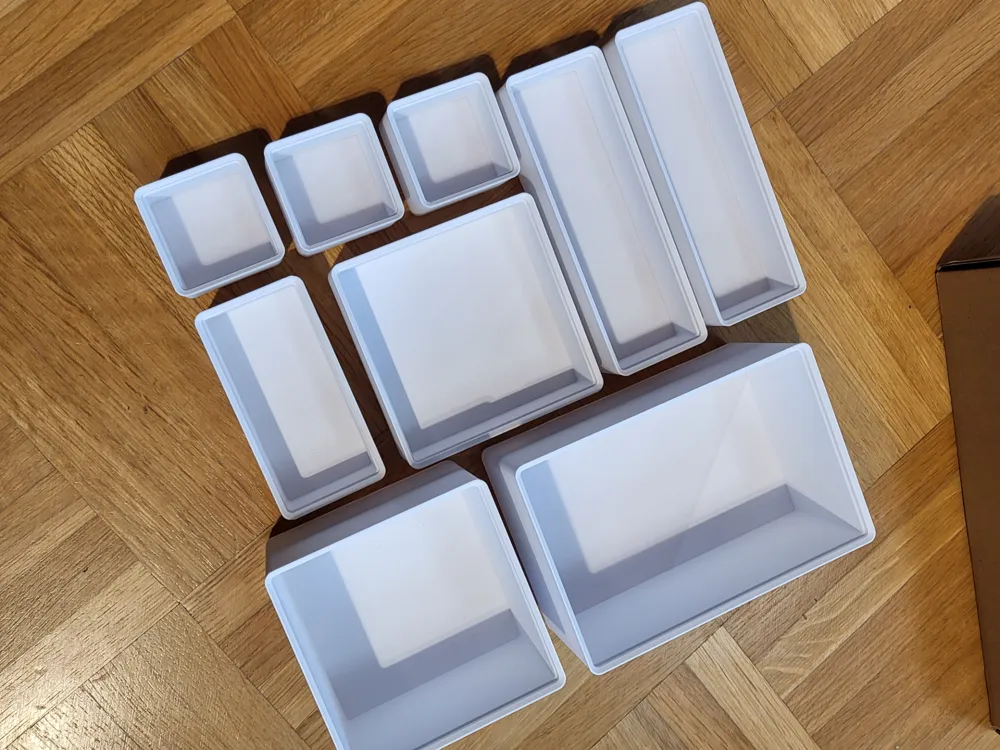 Modular trays for filament box - gridfinity style Remixed by MiBoPrint - MakerWorld