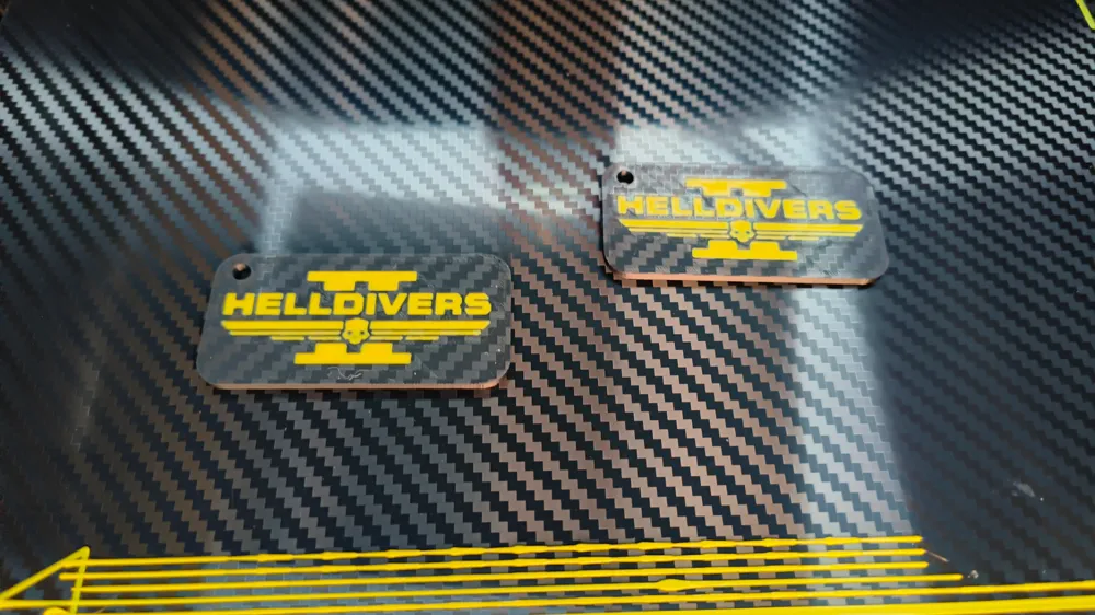 Helldivers keychain by 3Dunspol - MakerWorld