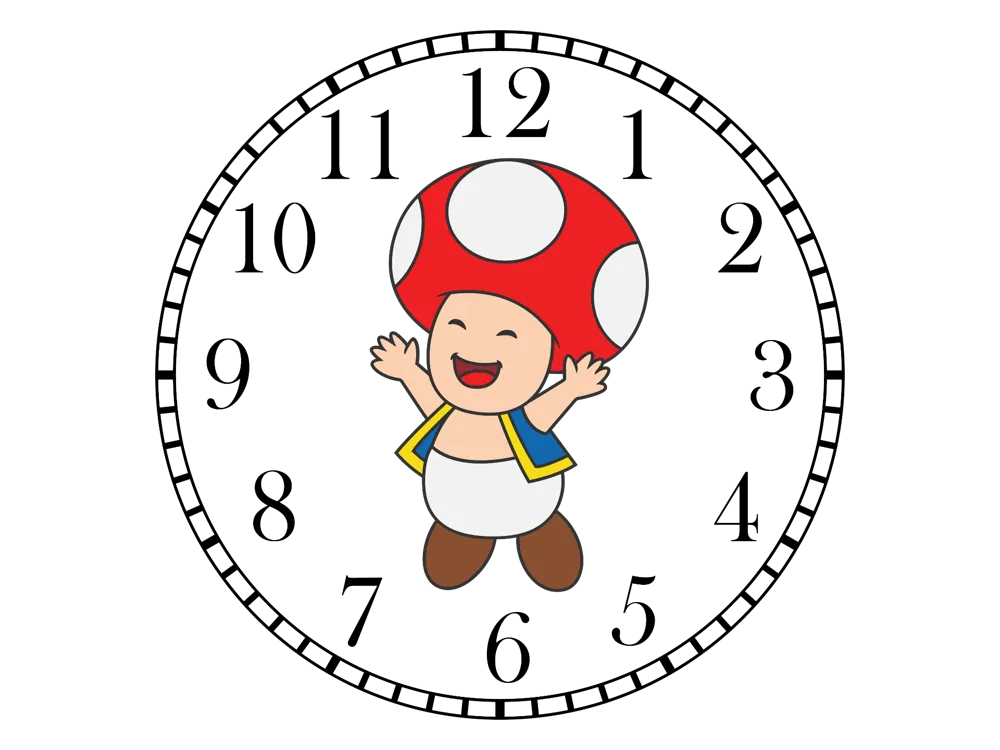 Toad Clock 20cm by antoinehendrick1987 - MakerWorld