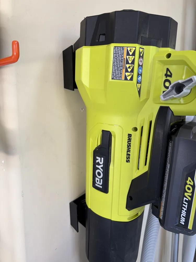 Support mural/rail pour souffleur de feuilles Ryobi 40V - Modèle d ...