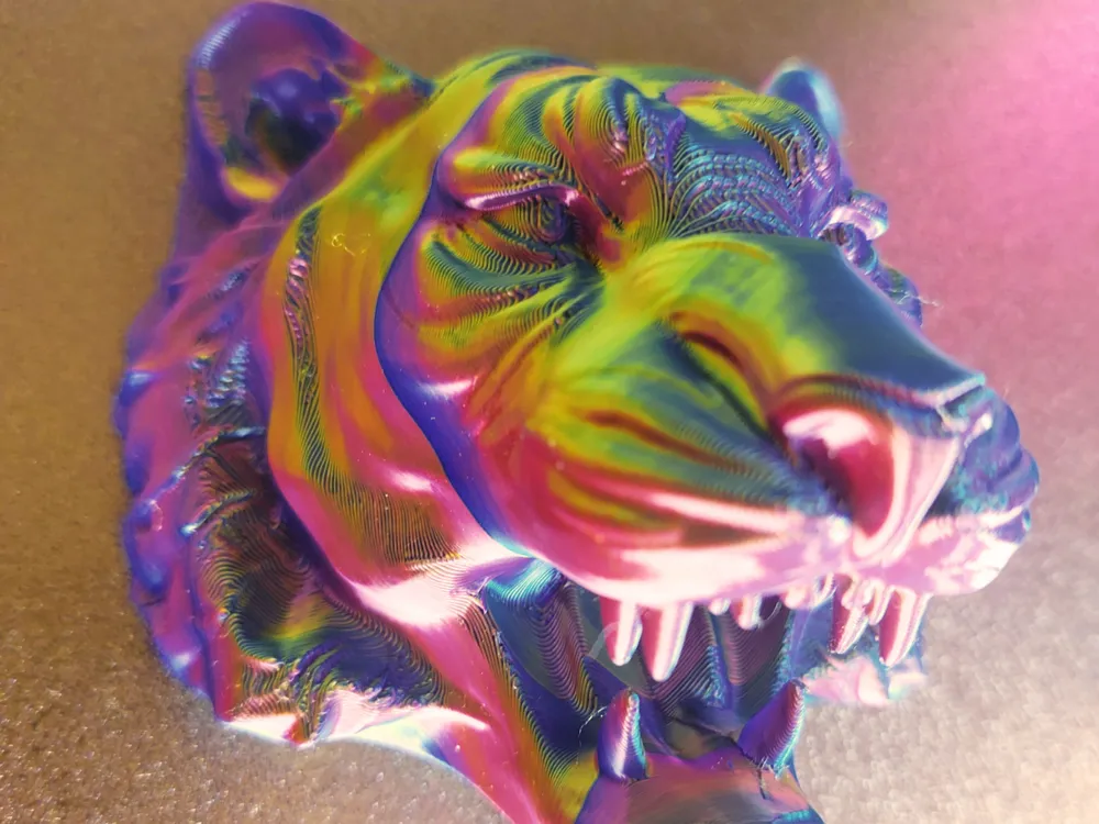 Magic Tiger – Décoration Murale (Prête à Accrocher) - Modèle d ...