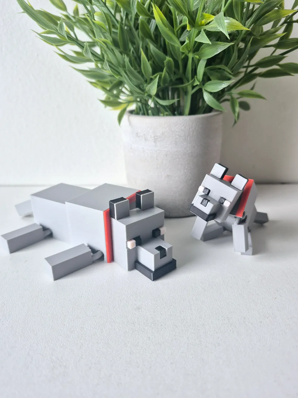 Minecraft wolf articulated by Nismo3Dprint MakerWorld: Download Free 3D ...