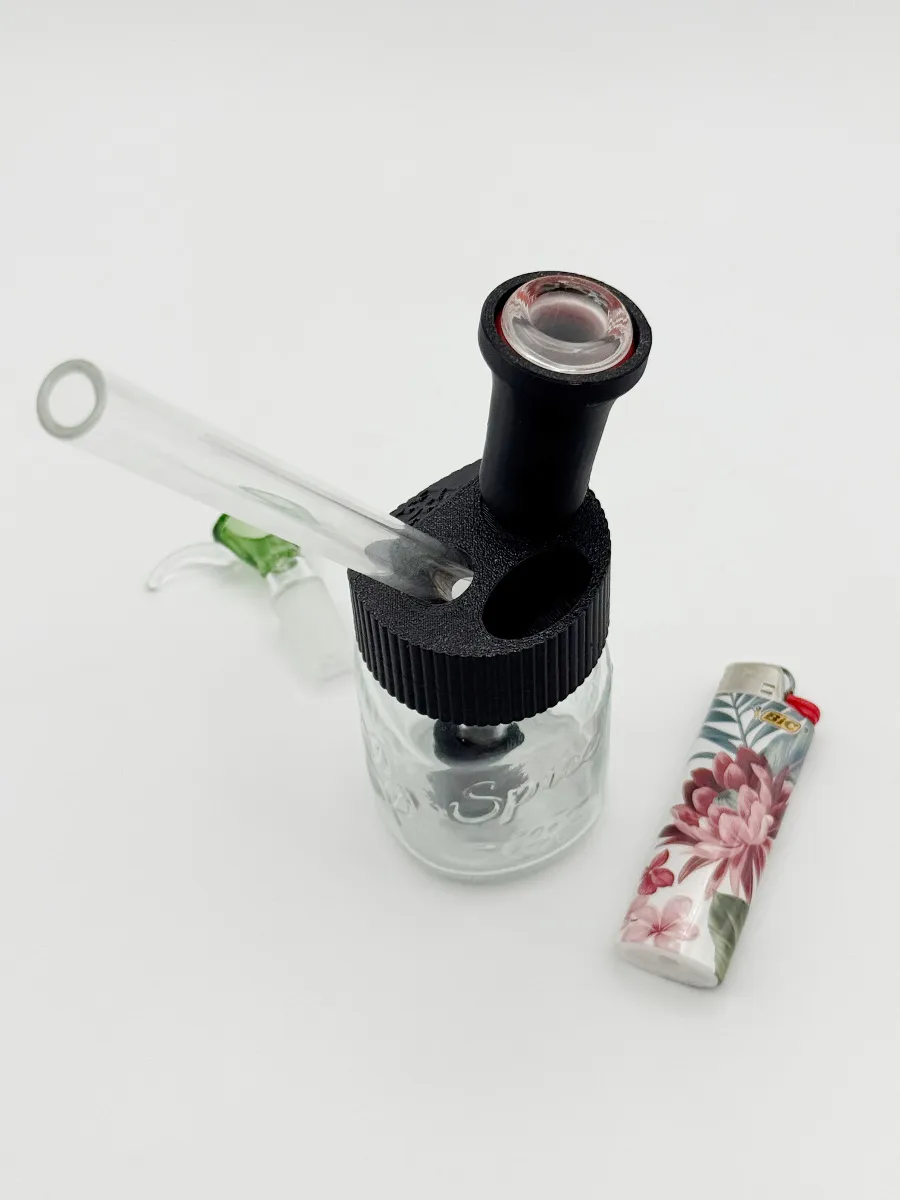 Lil Bub v2. Mini mason jar bubbler/bong/water pipe by Hit Kit ...