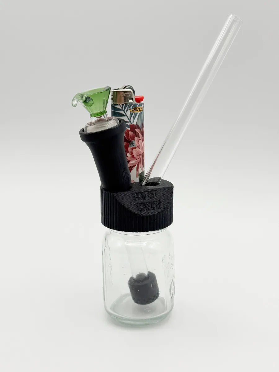 Lil Bub v2. Mini mason jar bubbler/bong/water pipe by Hit Kit ...