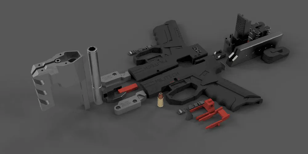 Cyberpunk 2077 Militech Vindicator – Functional - Free 3D Print Model ...