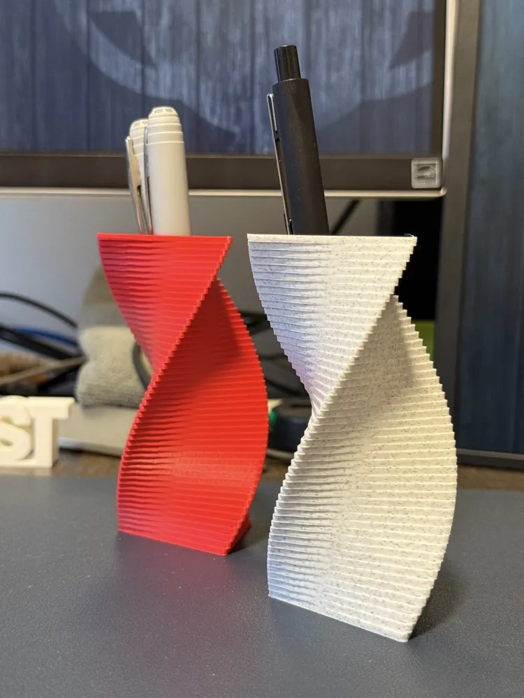 Twisted Triangle Pencil Holder by andysmith_ca MakerWorld: Download ...