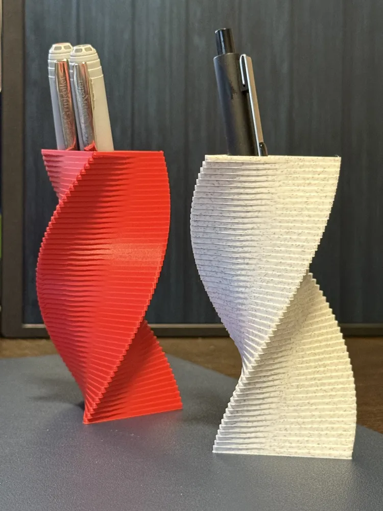 Twisted Triangle Pencil Holder by andysmith_ca MakerWorld: Download ...