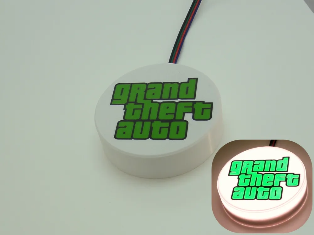 GTA themed LED signs by AMT_MW - MakerWorld
