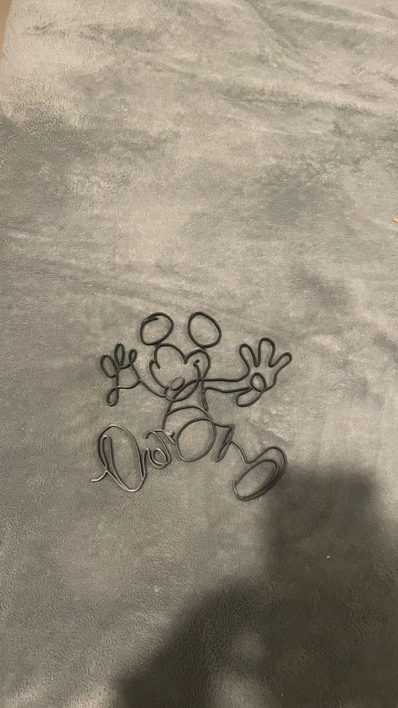 Mickey Mouse Single Line Wall Art by Hopztr - MakerWorld
