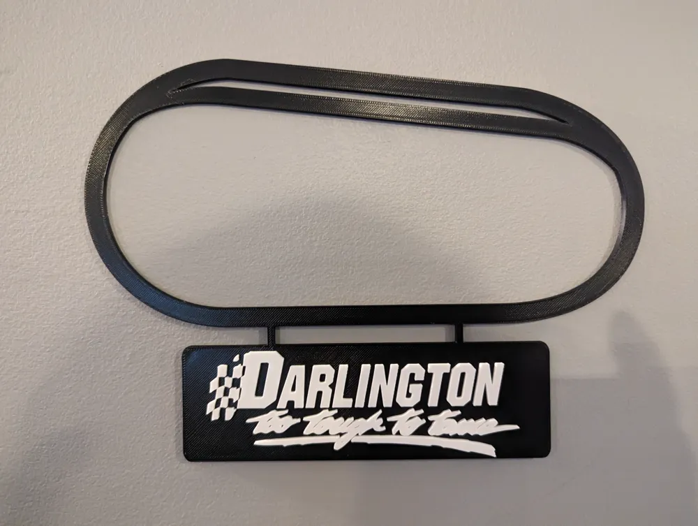 Darlington Raceway Track Map Wall Art (With Nameplate) by dakjones82 ...