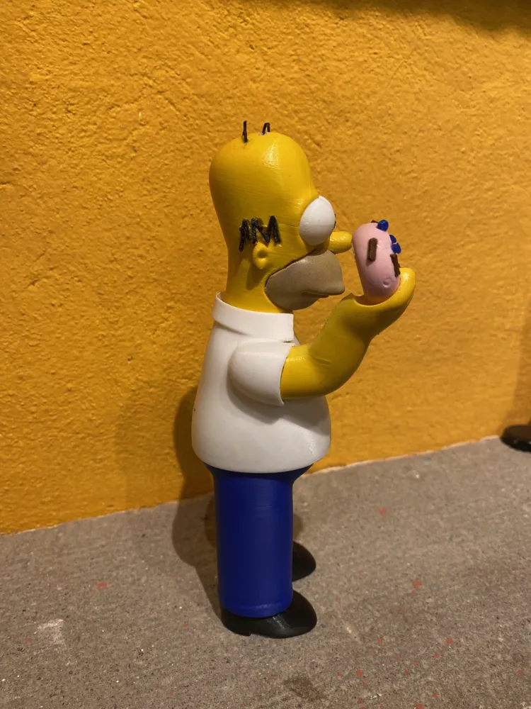 Homer Simpson - SIN AMS - - Modelo de impresión 3D gratuito - MakerWorld