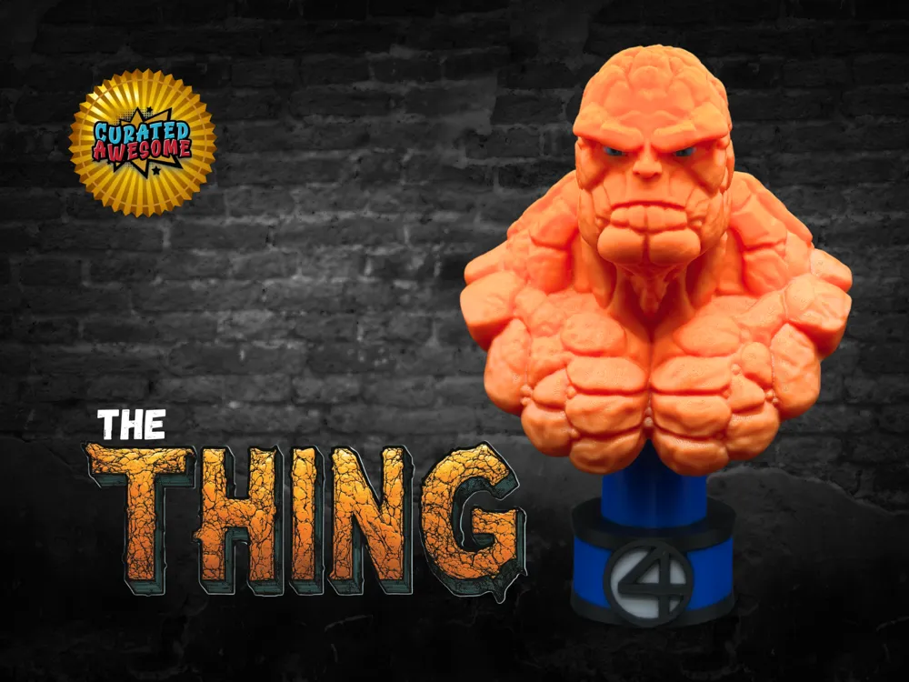 The Thing Bust - Marvel's Fantastic Four by CuratedAwesome - MakerWorld