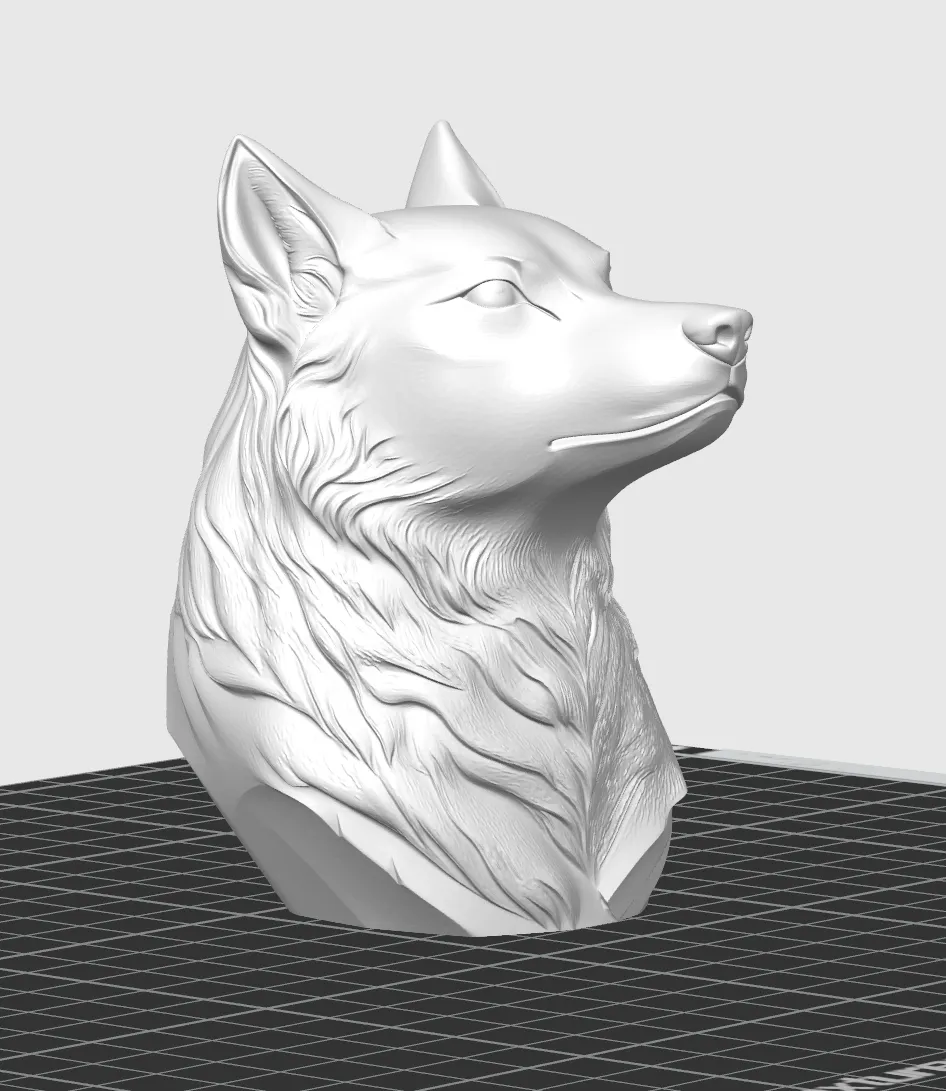 Escultura de Lobo Guardián Silencioso - Modelo de impresión 3D gratuito ...