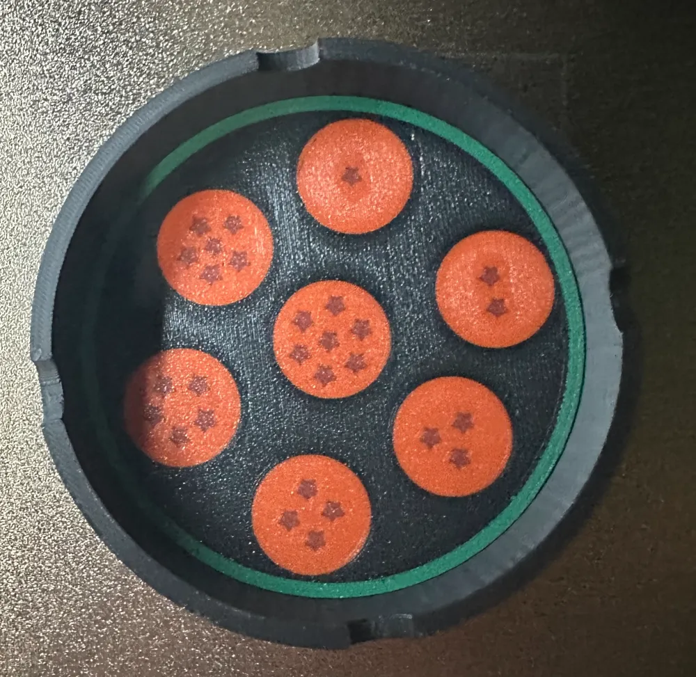 Removable Base Ash Tray, Dragon Balls! by 3dTumbleWeed - MakerWorld