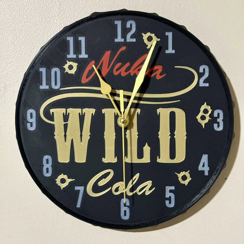 Nuka Cola Wild Bottle Cap Clock by Faran3D - MakerWorld