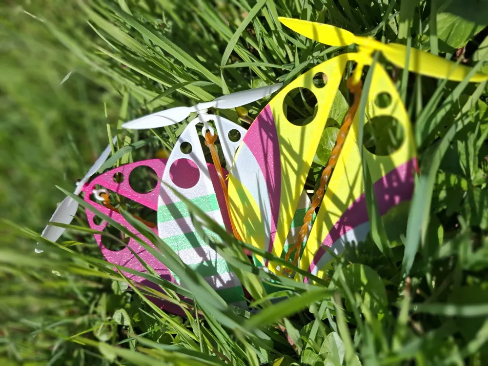 Wind-up flying "HeliEgg" - Free 3D Print Model - MakerWorld