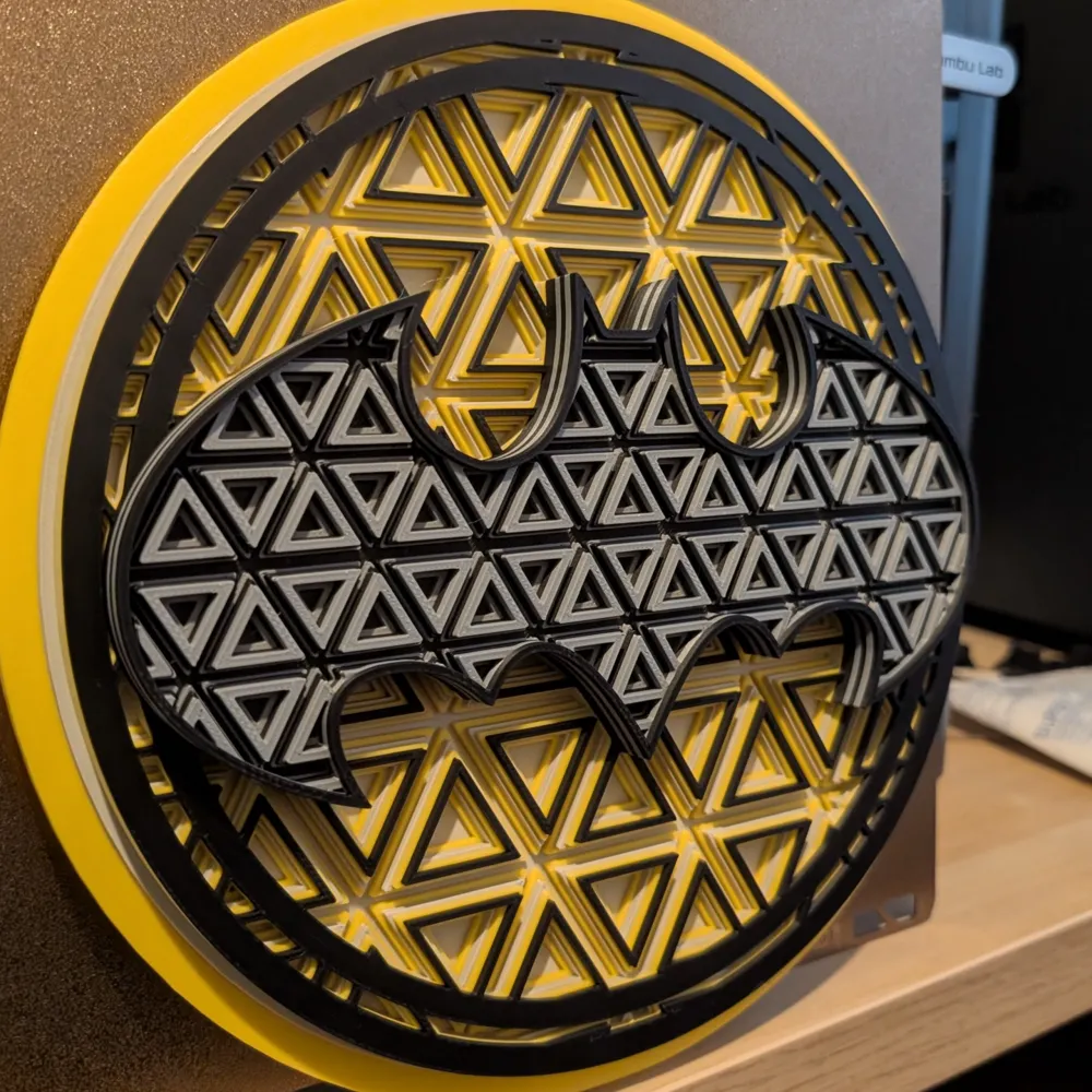 Batman Logo Mosaic by Luke's 3D Prints - MakerWorld
