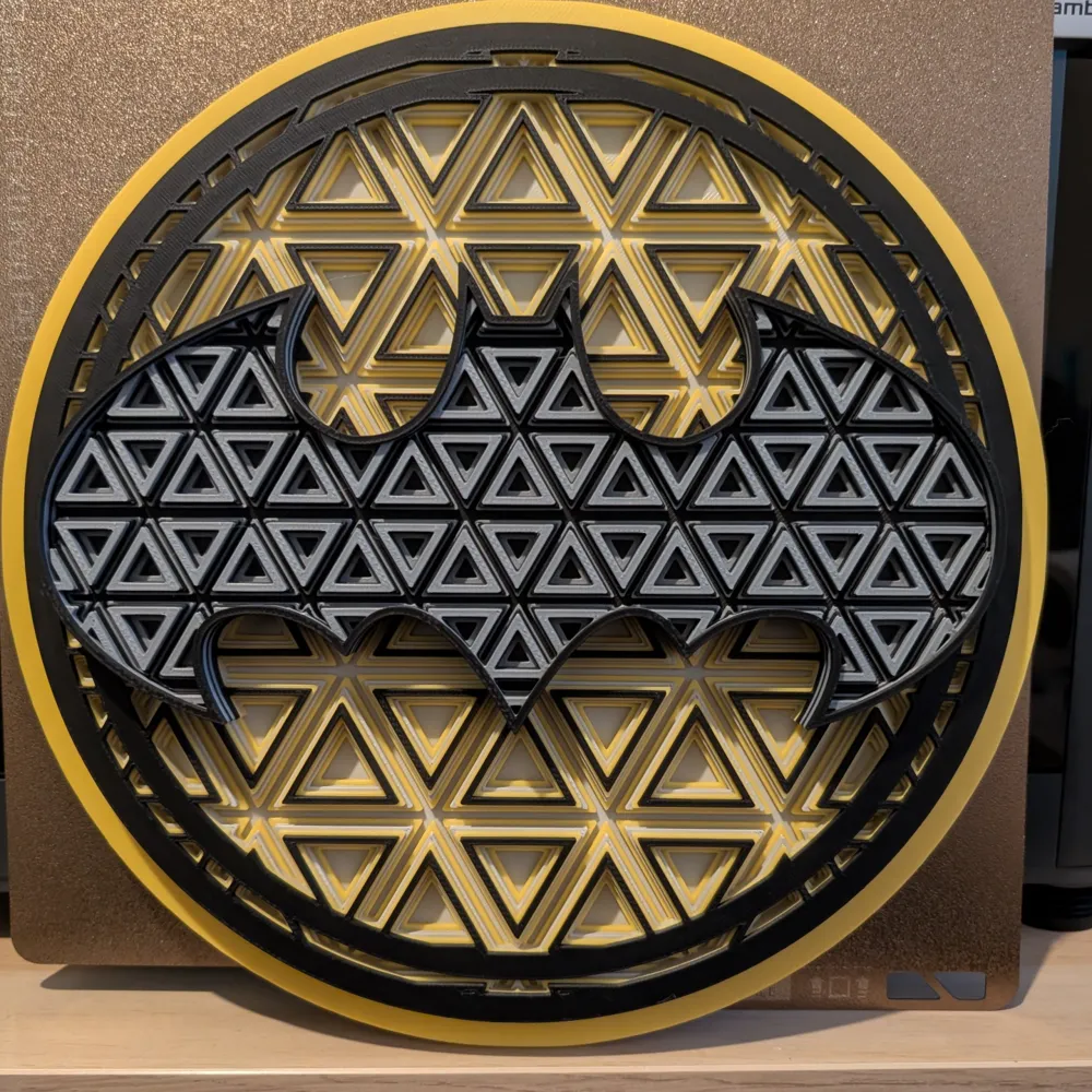 Batman Logo Mosaic by Luke's 3D Prints - MakerWorld