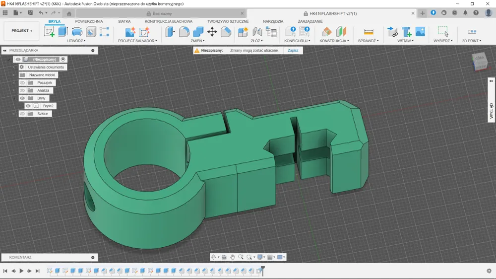 Offset flashlight mount - Free 3D Print Model - MakerWorld