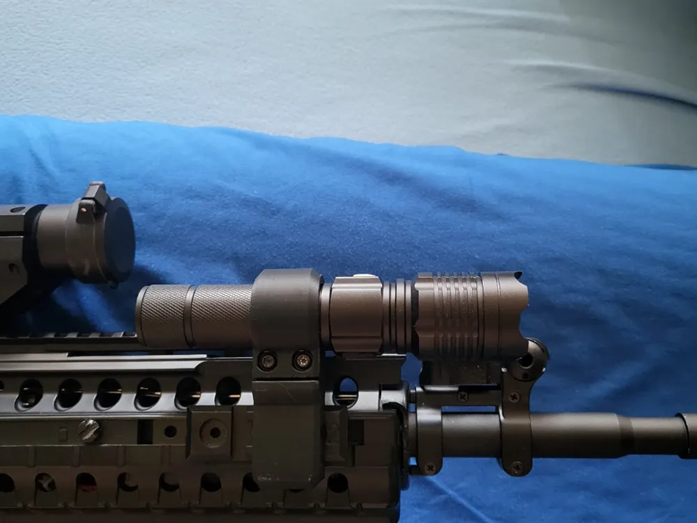 Offset flashlight mount - Free 3D Print Model - MakerWorld
