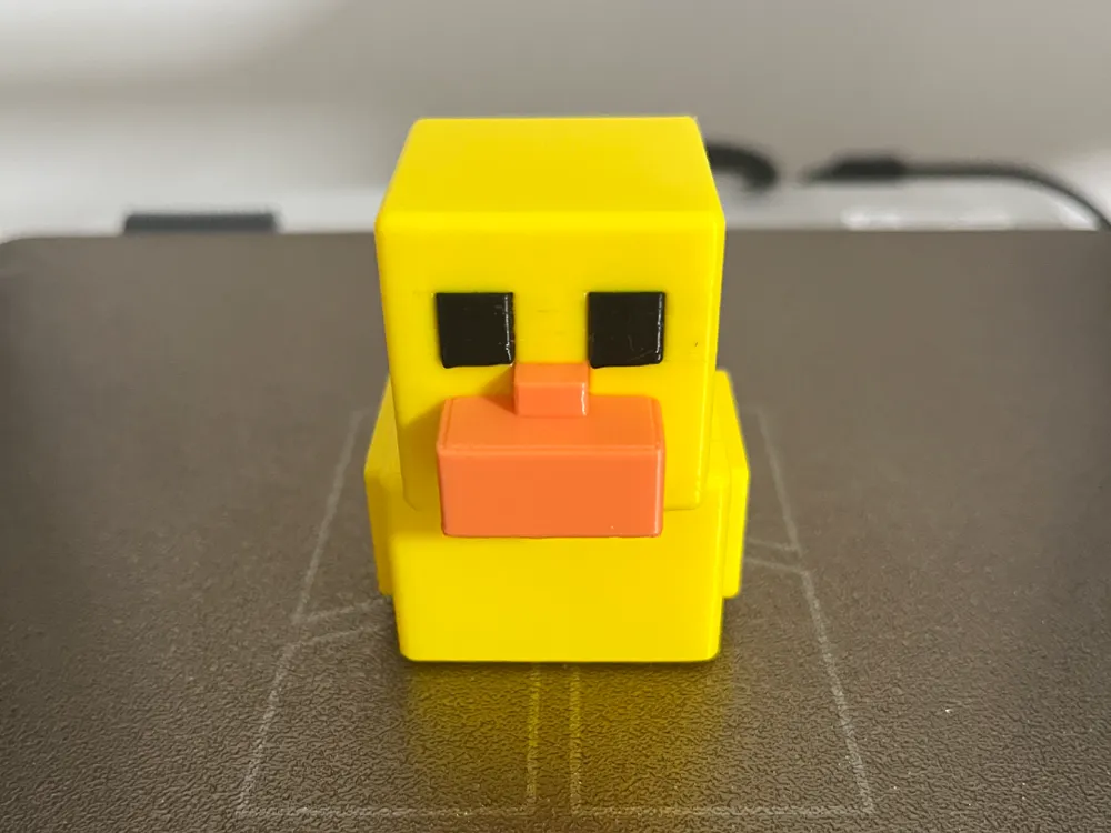 Minecraft rubber duck by Print Happens MakerWorld: Download Free 3D Models