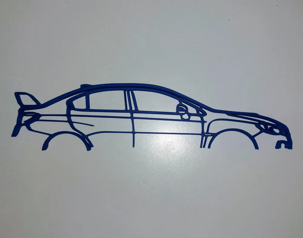 Subaru WRX STI MY2017-21 profile 2D model art by pj_hackMakerWorld ...