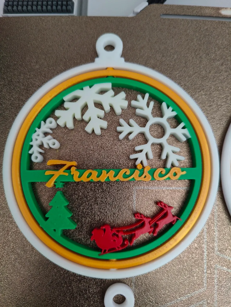 Custom Christmas Ornament - Free 3D Print Model - MakerWorld