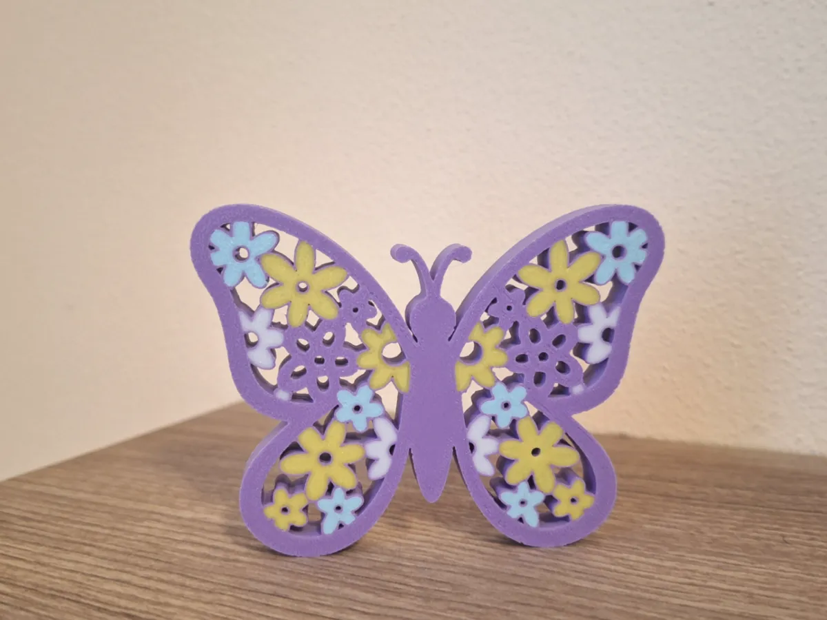 Spring Decorative Butterfly - Free 3D Print Model - MakerWorld