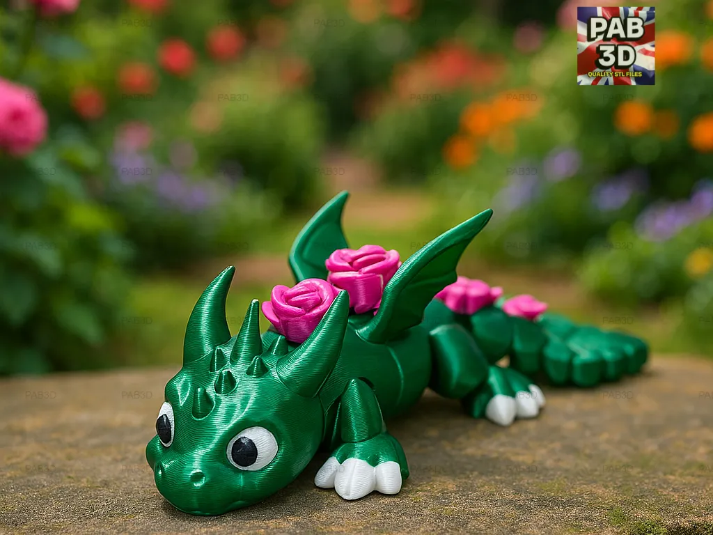 Articulated flexi baby rose dragon by PAB3D MakerWorld: Download Free ...